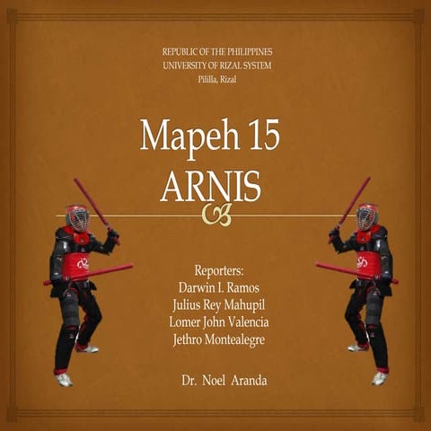 Fundamental skills in arnis | PPTX