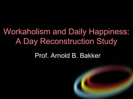 Workaholism | PDF