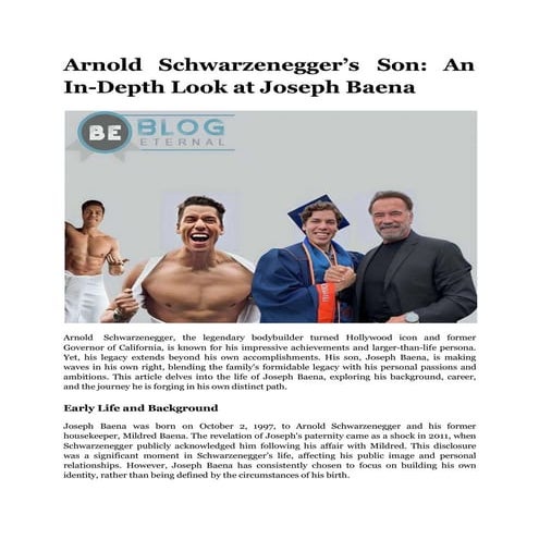 Arnold Schwarzenegger’s Son_ An In-Depth Look at Joseph Baena.pptx