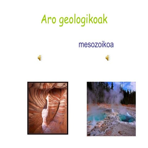 Aro geologikoak | PPT