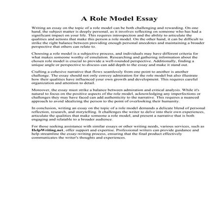 A Role Model Essay.pdf