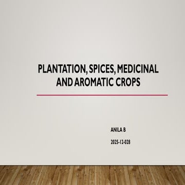 AROMATIC CROPS list recognized by smpb.pptx