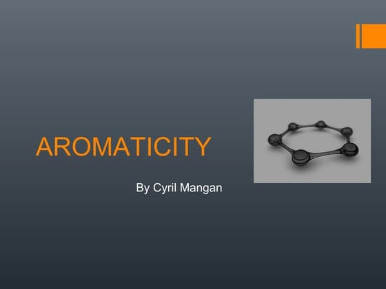 Aromaticity in benzenoid and non-benzenoid compunds | PPTX | Chemistry ...
