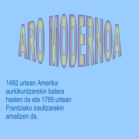 Aro modernoa 1 | PPT