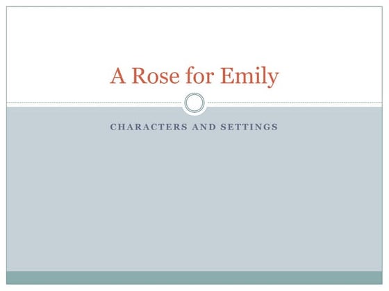 A rose for Emily - William Faulkner (Questions with answers) | PDF