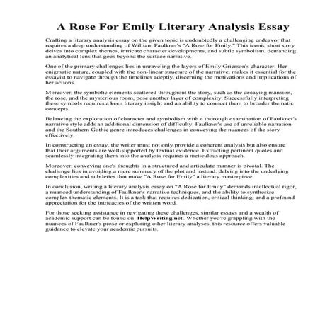 A Rose For Emily Literary Analysis Essay.pdf