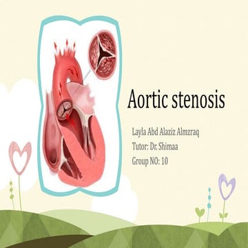 Aortic stenosis | PPTX
