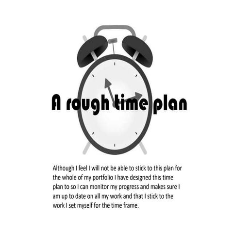 A rough time plan | PPTX