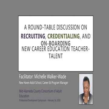 Recruitment Strategies, Credentialing, and On-boarding New Career ...