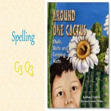 Around One Cactus - Spelling Words.pptx
