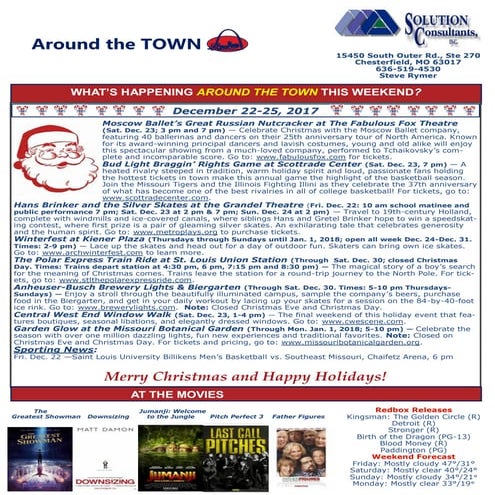 Around the Town December 22-25, 2017 | PDF