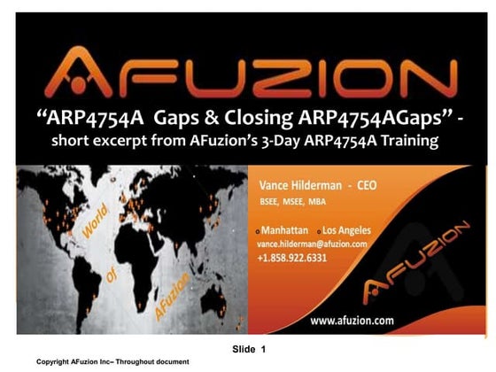 Vance Hilderman, Ceo afuzion incorporated at Afuzion inc.