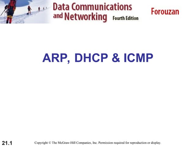 ARP,RARP,DHCP,ICMP NETWORKING PROTOCOLS INTERNET | PPTX