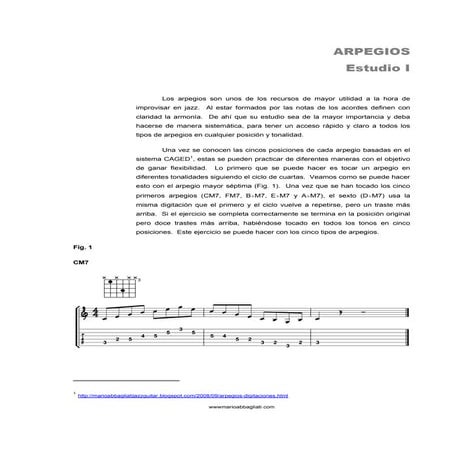 Arpegios Estudio I | PDF