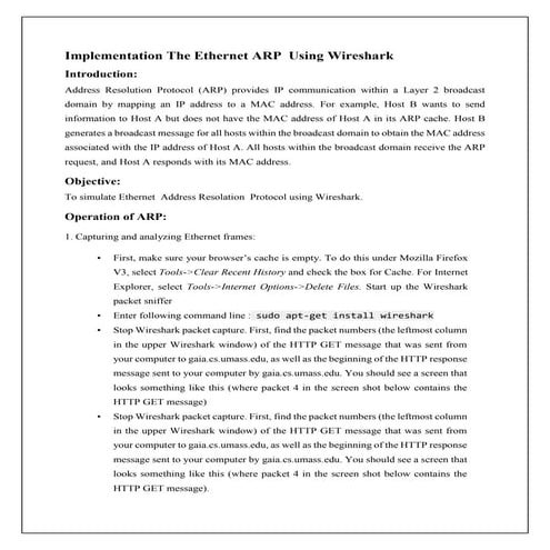 Arp fainal 000 Computer Networking | PDF