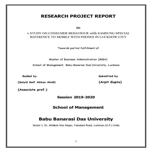 Research Report BBDU 2 | DOC
