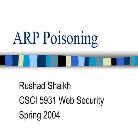 ARP Poisoning Attacks.ppt