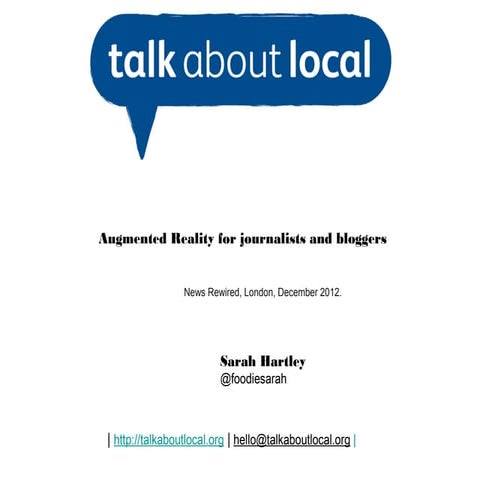Augmented Reality for journalists and bloggers | PPT