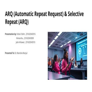 arq and selective arQ IN computer network btech cse | PPT