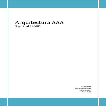 Proyecto: Arquitectura AAA | PDF