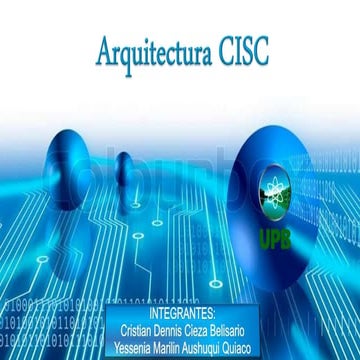 Arquitectura CISC | PPT