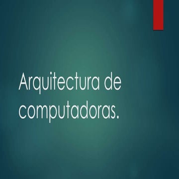 Arquitectura de computadoras | PPTX | Computer Peripherals | Computing
