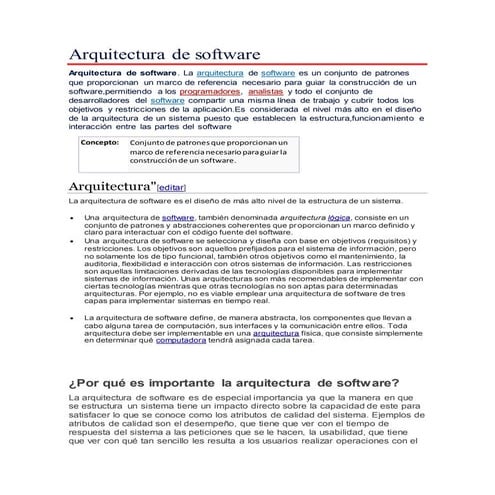 El Rol de Arquitecto de Software | PDF