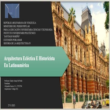 Arquitectura Ecléctica E Historicista.pptx