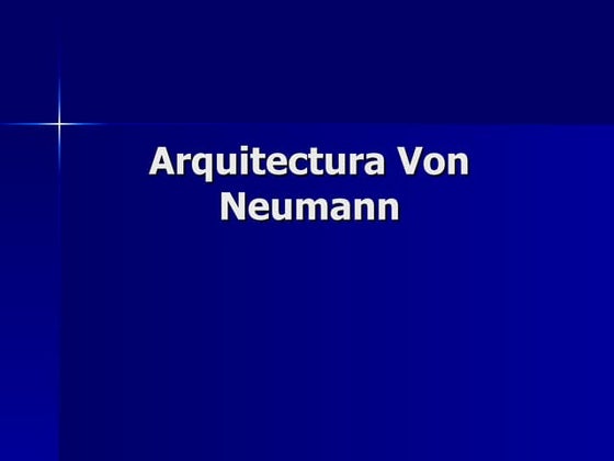 Arquitecturas del harvard y von neumann maria | PPT