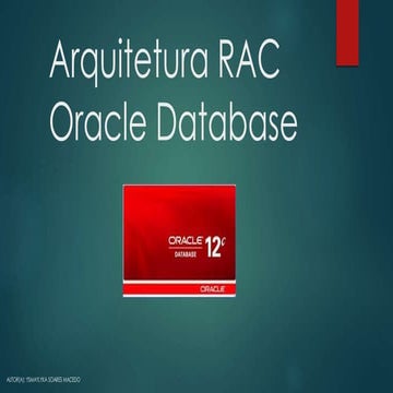 Arquitetura RAC oracle database 04 | PPTX