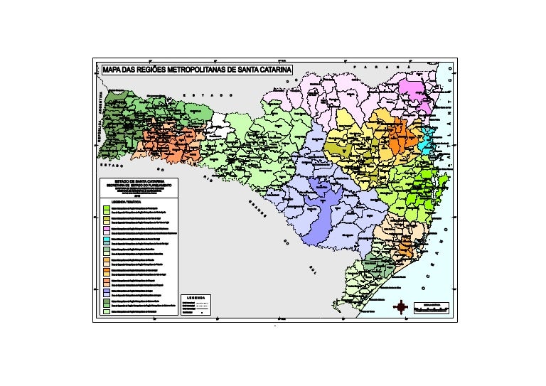 Mapa de Santa Catarina - IBGE