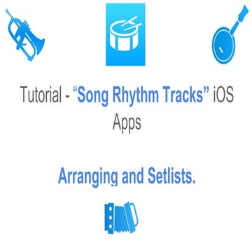 Arranging rhythm tracks using "Song Rhythm Tracks" | PPT
