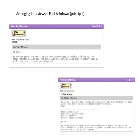 Arranging interviews | PPTX