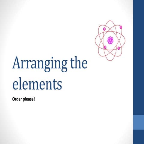 Arranging the elements | PPTX