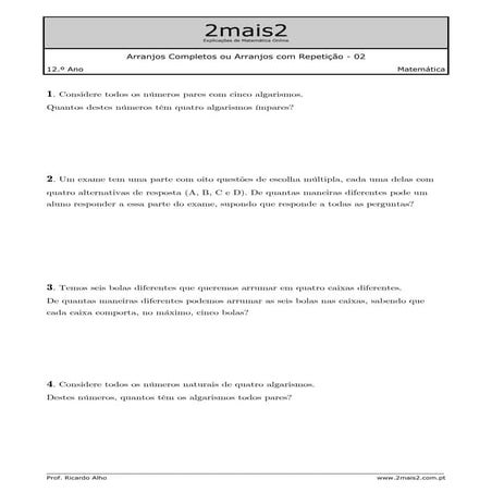 Arranjos completos ou_arranjos_com_repeticao_02 | PDF
