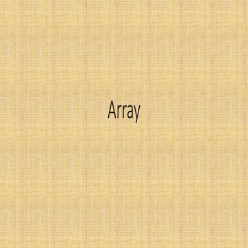Array | PPT