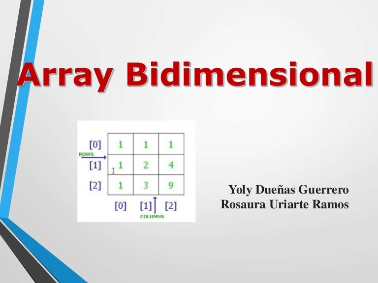 Array Bidimensional