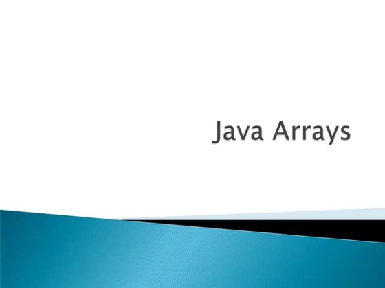 Presentation On Array Ppt 2068