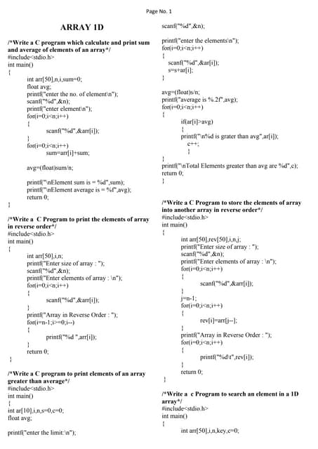 Array Programs.pdf Array Programs.pdf