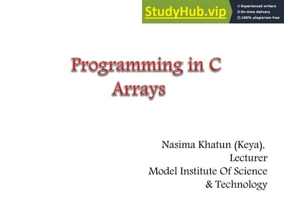Introduction to Array & Structure & Basic Algorithms.pptx Introduction to Array & Structure & Basic Algorithms.pptx