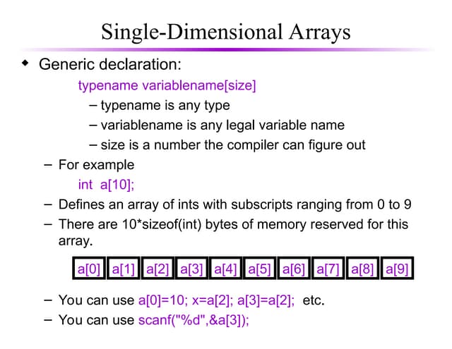 arrays used for data structures and algorithms | PPT arrays used for data structures and algorithms | PPT