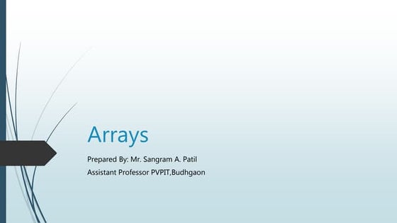 Arrays in C++ | PDF Arrays in C++ | PDF