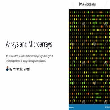 Arrays-and-Microarrays.pptxadvanced comp | PPT