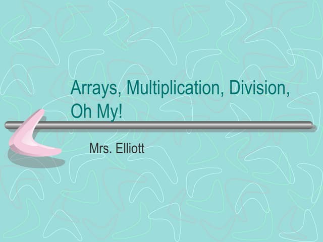 Arrays | PPT