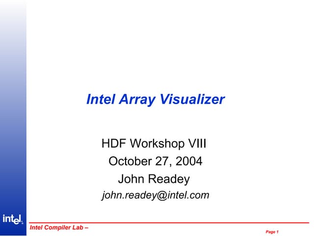 Intel Array Visualizer Ppt 0022