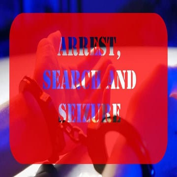 Basic criminal procedures (arrest) | PPT