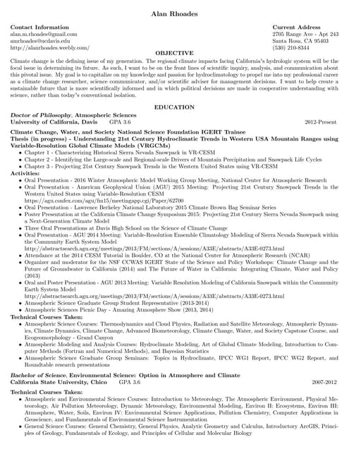 Alan Rhoades presentations