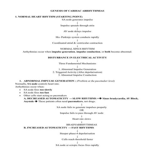 Arrhymias - Pathophysiology, Clinical features, Treatment.pdf