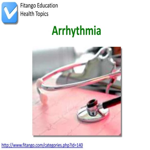 Arrhythmia | PPTX