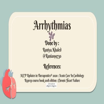 Arrhythmias | PDF | Heart and Cardiovascular Diseases | Diseases and ...